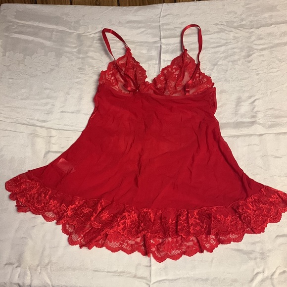 Intimates And Sleepwear Red Lace Lingerie Poshmark